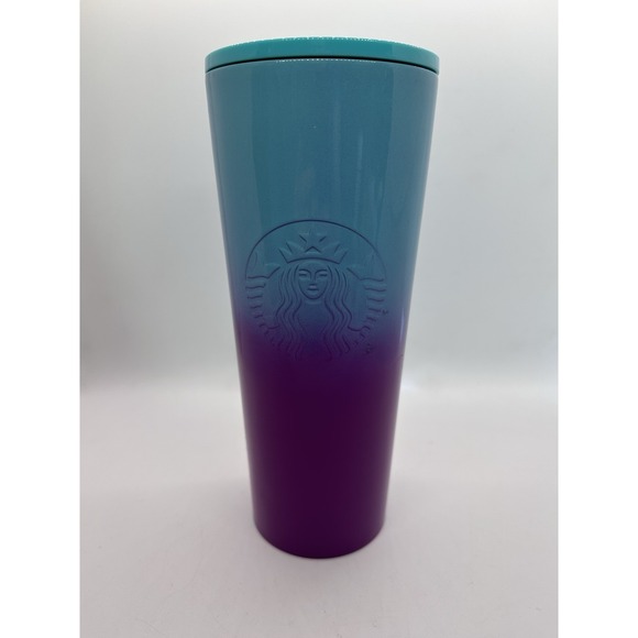 Starbucks | Kitchen | Starbucks Stainless Steel Cold Cup Tumbler Purple ...
